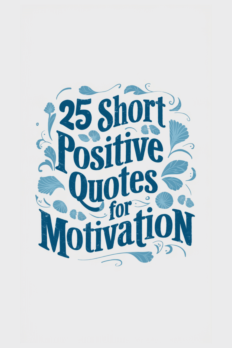 25 Short Positive Quotes for Daily Motivation