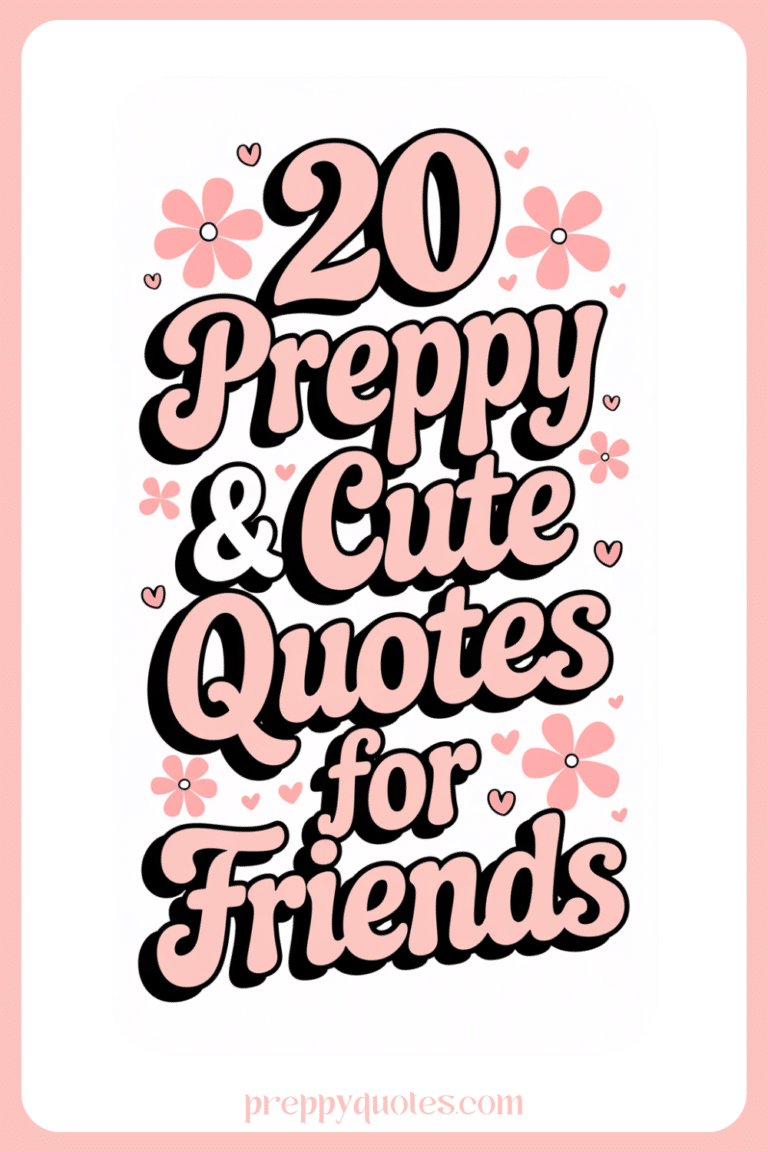 20 Preppy & Cute Quotes for Friends You Love